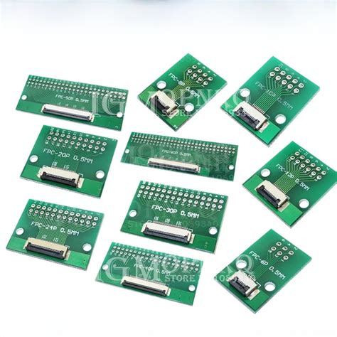Fpc Ffc Conversion Board 0 5mm Solder Point For Diy Transmission Cable Pcb 6p 8p 10p 20p 30p 40p