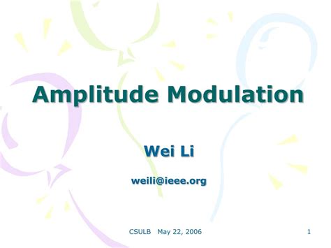 Ppt Amplitude Modulation Powerpoint Presentation Free Download Id 1199472