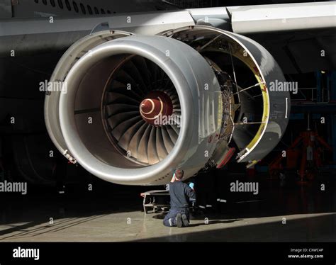 Rolls Royce Trent 500 Moteur à Réaction Sur Un Avion De Ligne Airbus