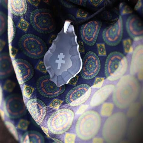 Collier Pampille Croix De Lorraine Michaël Vessière