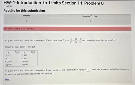 solved hw 1 introduction to limits section 1 1 problem 8 1