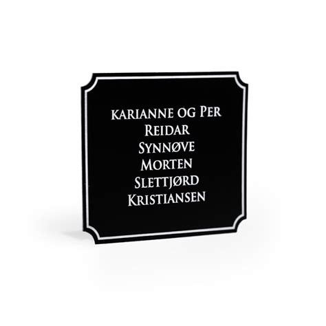 Postkasseskilt Lux Fra Skilthandelen