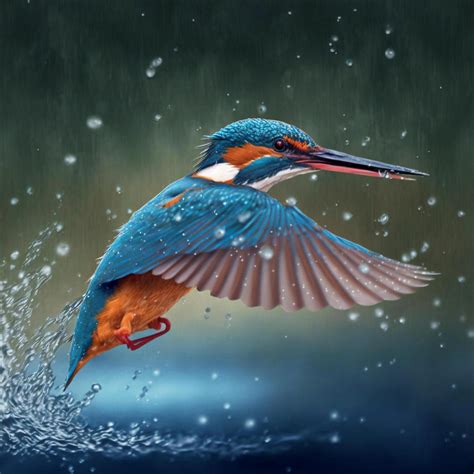 Kingfisher Flying