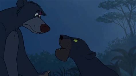 The Jungle Book ♪ Bagheera Talks With Baloo About Mowgli Hd ♥ Cartoon