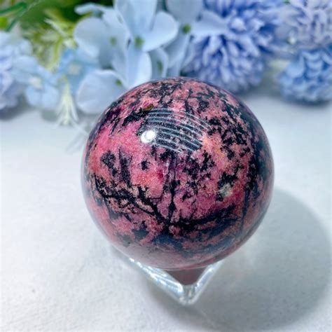 Rhodonite Sphere 2 4 Inch Healing Sounds