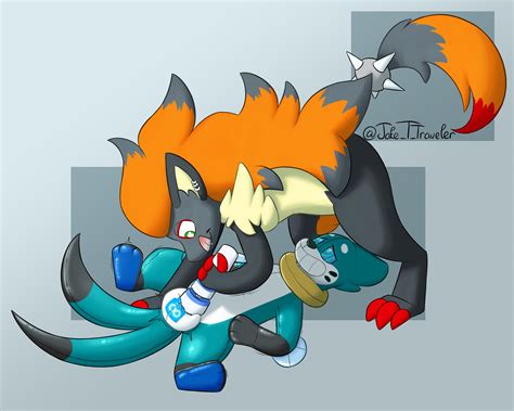 Rule 34 3 Fingers 3 Toes 69 Position Buizel Bulge Claws Cute Expression Duo Ear Piercing Feet