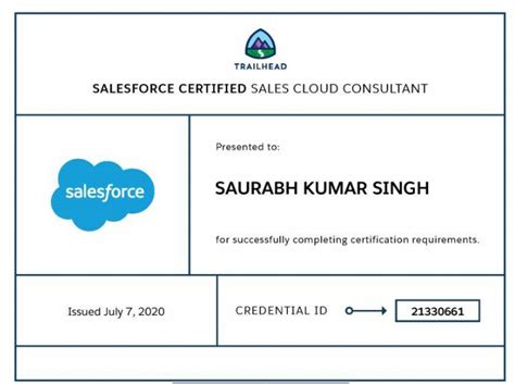 Saurabh Singh On Linkedin Finally Salesforce Certified Sales Cloud