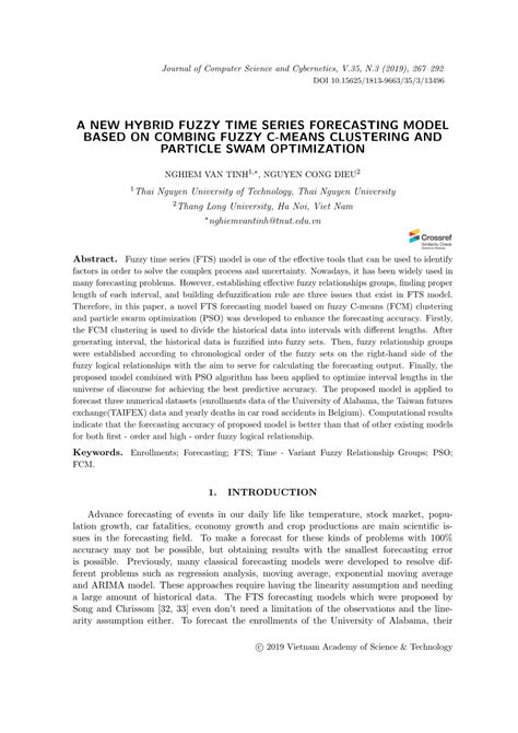 A New Hybrid Fuzzy Time Series Forecasting Model Based On Combing Fuzzy C Means Clustering And