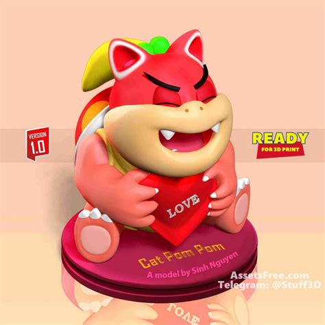 Cat Pom Pom Free High Quality Models