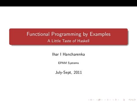What Is Haskell Functional Programming Sysbap