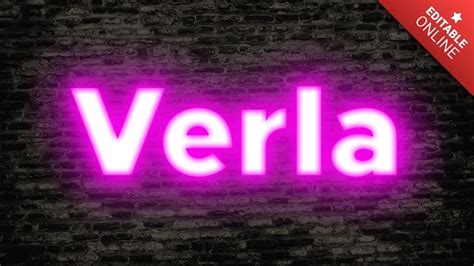 Verla Glow Purple Text Effect Generator