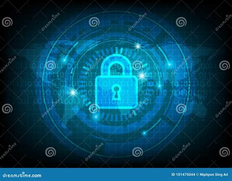 Cyber Security Data Protection Business Technology Privacy Concept Map