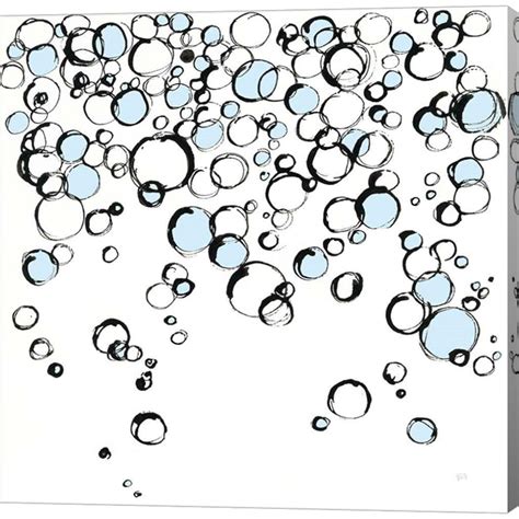 Great Art Now Blue Bubbles Iii By Chris Paschke Canvas Wall Art 24w X