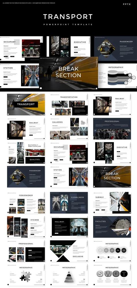 Transport Powerpoint Presentation Template 150 Total Slides On 5