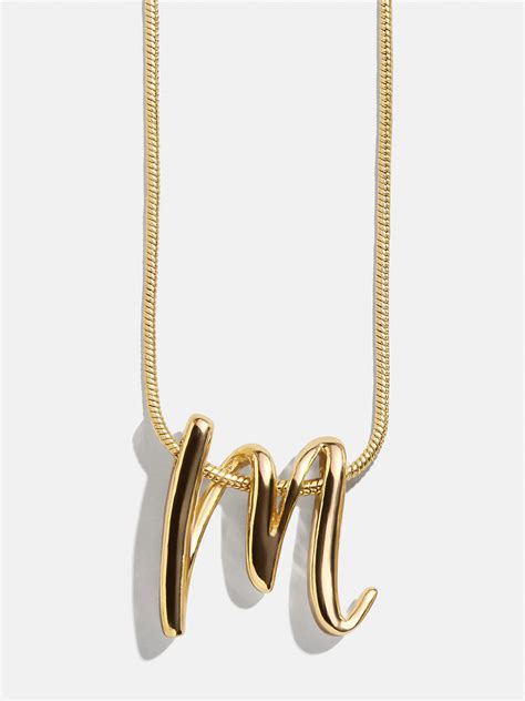 Classic Script Initial Necklace Classic Script Script Initial Necklace Baublebar