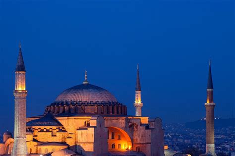 Hagia Sophia At Night Hagia Sophia In Istanbul At Night Photograph By