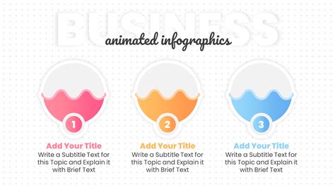 Animated 3 Step Process Infographic Presentation Template