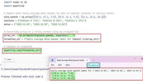How To Copy A Numpy Array To Clipboard Through Python 3 Methods