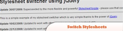 Simple And Easy JQuery Style Switchers SitePoint