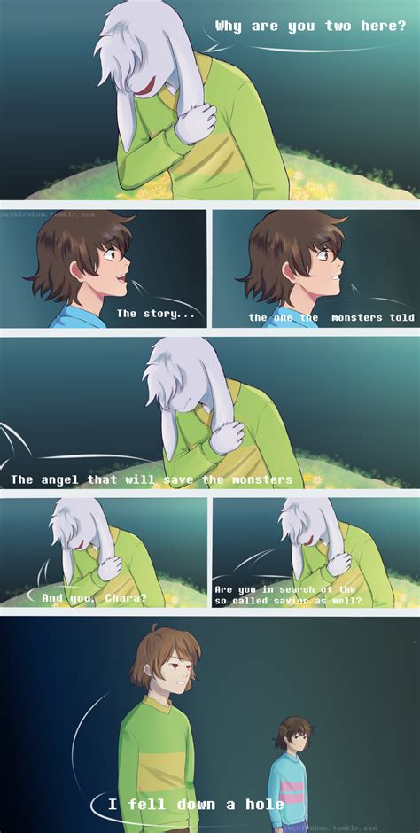 Undertale Comic Why Chara And Frisk Came Here By Seshirukun On Deviantart