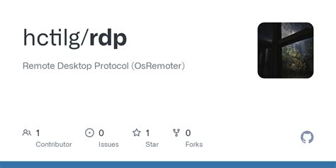 github hctilg rdp remote desktop protocol osremoter