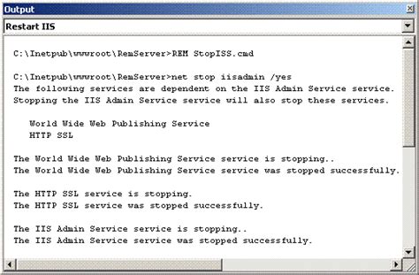 Colabora NET Restart IIS Desde Visual Studio