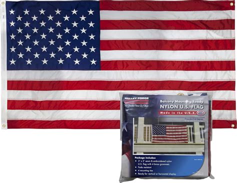 Valley Forge Bmk Nyl American Flag Kit 3 X 5 Ft Sewn