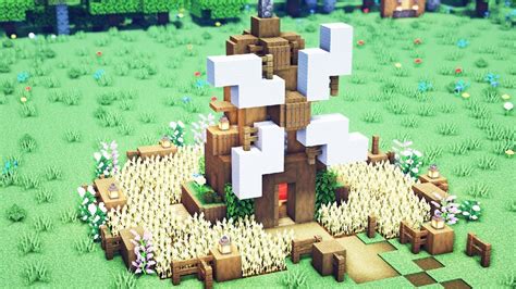 Minecraft How To Build A Mini Windmill In 2025 Minecraft Decorations