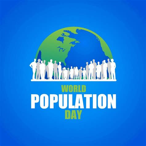 World Population Day Theme Template Vector Illustration Suitable For