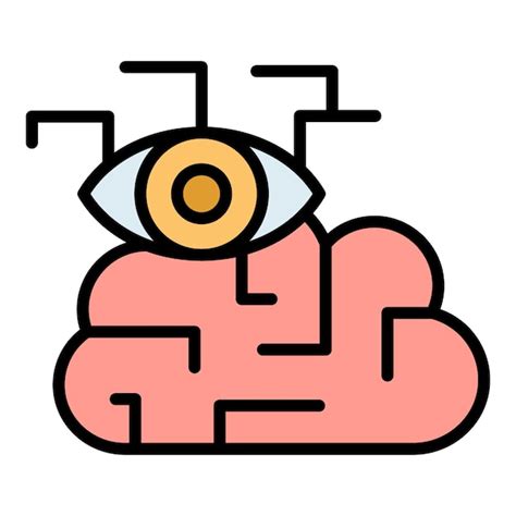 Premium Vector Brain Visual Perception Icon Outline Vector Cognitive