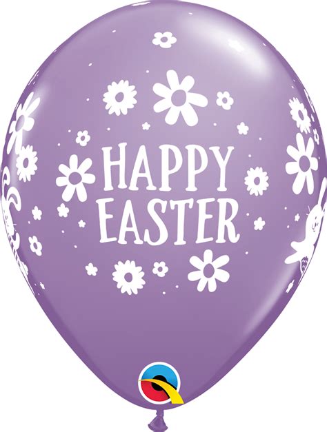 Latex Easter Bunnies And Daisies Inflate Balloons