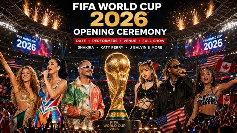 Fifa World Cup 2026 Opening Ceremony Starts June 11 2026 At Estadio