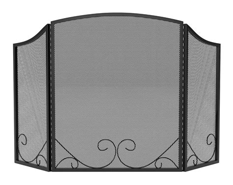 Winston Porter 3 Panel Black Wrought Iron Modern Minimalist Design