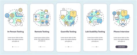 Premium Vector Methods For Usability Testing Onboarding Mobile App Screen