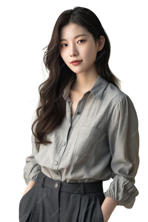 Premium Photo Full Face No Crop Of A Pretty Young Korean Super Model