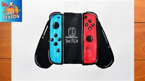 How To Draw A Nintendo Switch Controller Youtube