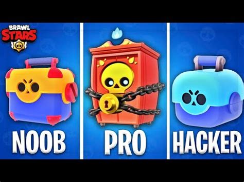 NOOB VS PRO VS HACKER ABRINDO CAIXAS BRAWL Brawl Stars YouTube
