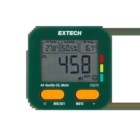 Extech Co270 Battery Operated Air Quality Co2 Meter Test4less