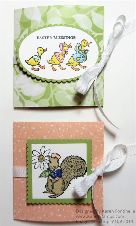 Easy Easter Folded Candy Holders Stamping With Karen