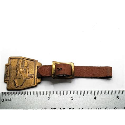 Antique Euclid Fob Dozer Heavy Construction Equipment Pocket Watch Fob