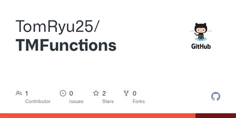 Github Tomryu Tmfunctions