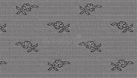 Black Lace Mesh With Small Floral Pattern Stock Vector Illustration