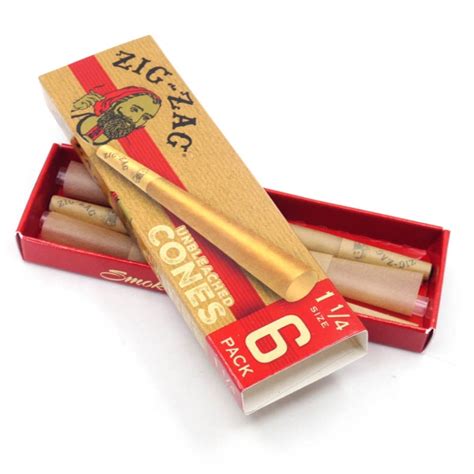 Zig Zag Pre Rolled Unbleached Cones Pirate Girl Smoke Boutique