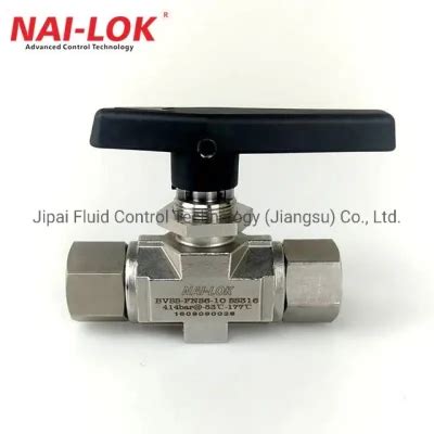 Nai Lok BV Series Stainless Steel High Pressure L Twin Ferrule Way Inch Tube