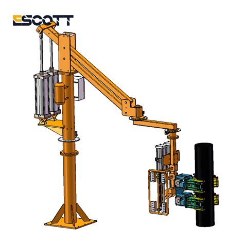 400kg Cylindrical Silicon Rod Heavy Duty Material Handling Industrial Robotic Arm Pneumatic