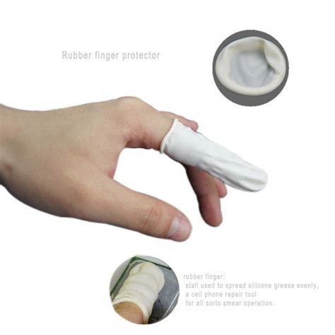 Latex Rubber Finger Protector For Smearing Soldering Paste On Pcb