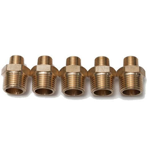 Ltwfitting Lead Free Brass Pipe Hex Reducing Nipple Fitting 12 Inch X