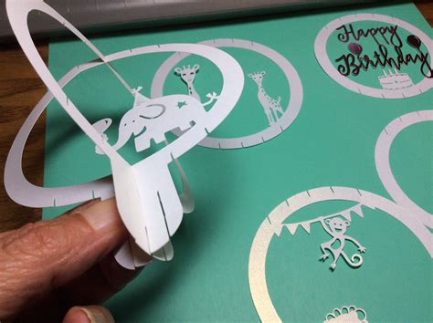 Papercrafts And Other Fun Things A Birthday Slice Form Sphere That Rotates With A Gear