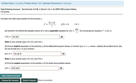 Solved Problem Value 10 Points Problem Score 33