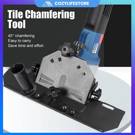 Tile Angles Cutting Tool 45 Degree Angle Grinder Chamfer Bracket Aluminum Alloy Tile Chamfering